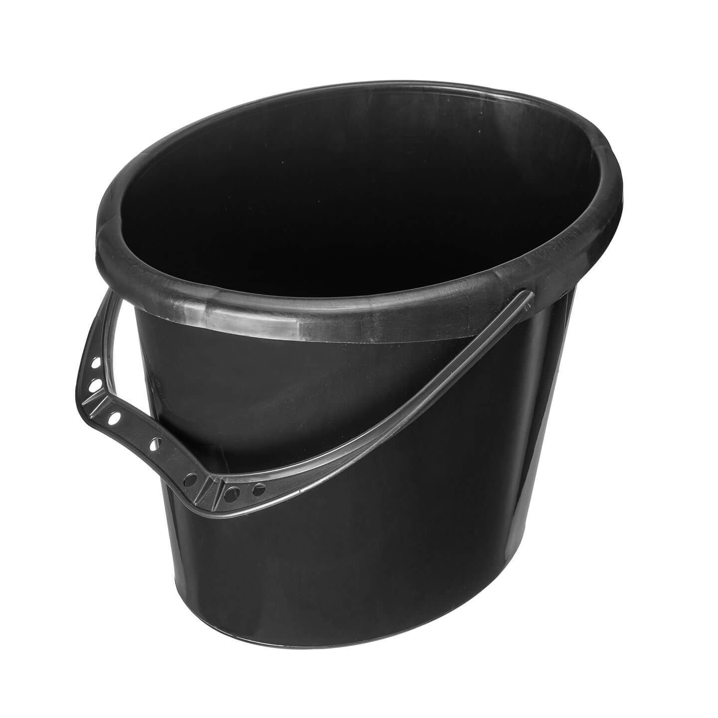 Plástico Plasmarc - cod: 102 - BALDE ELEGANCE OVAL PRETO - 35x26x28 cm ...